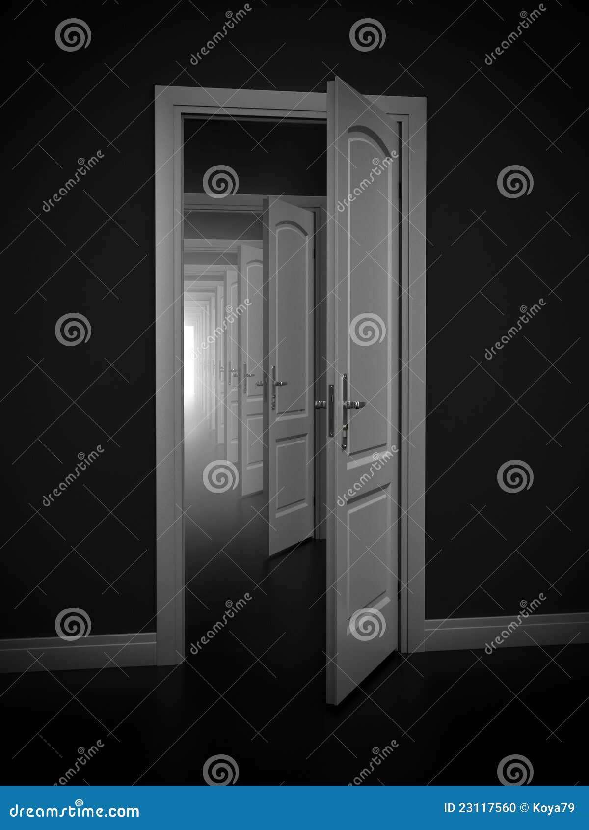 Abstract doors stock illustration. Illustration of labyrinth - 23117560