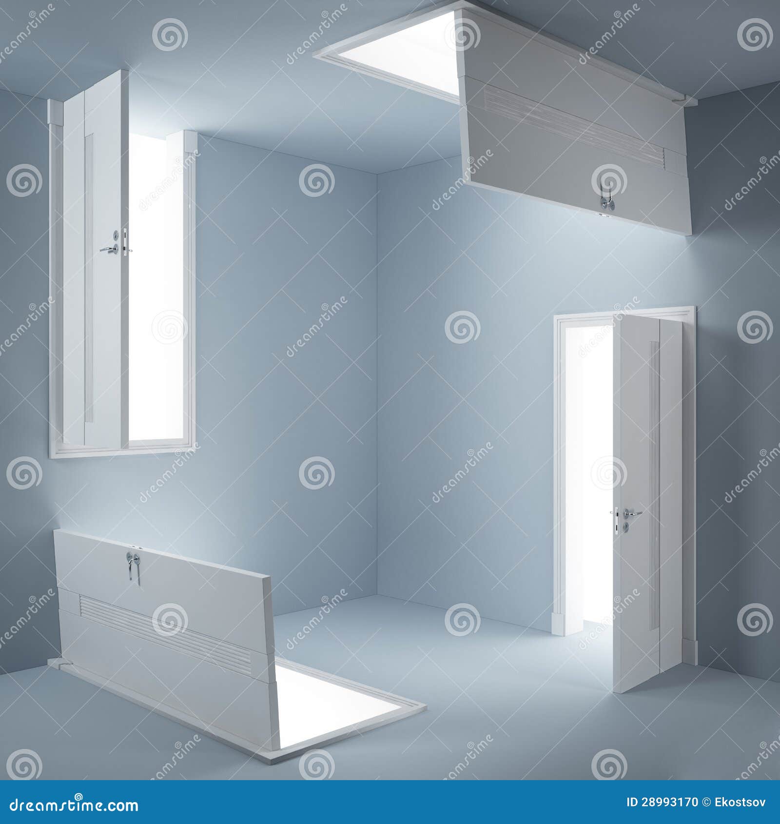Abstract doors stock illustration. Illustration of labyrinth - 28993170