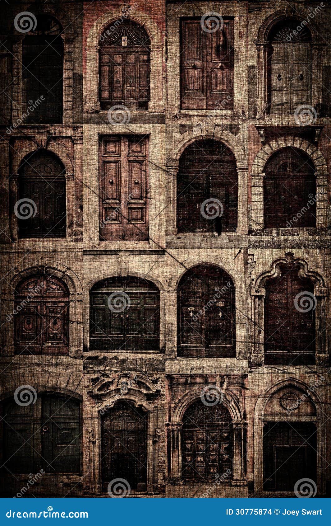 Abstract doors. stock photo. Image of grunge, design - 30775874