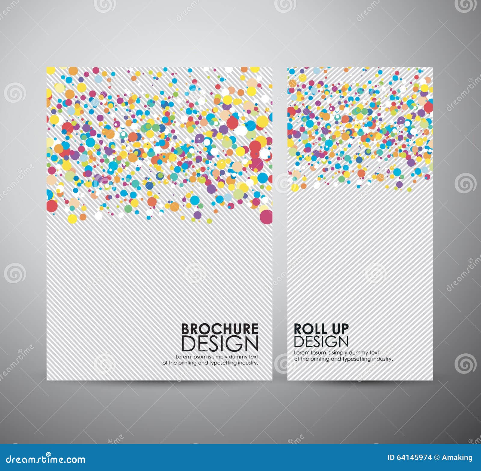 Abstract Dot Background Brochure Business Design Template or Roll Up. Stock Vector ...