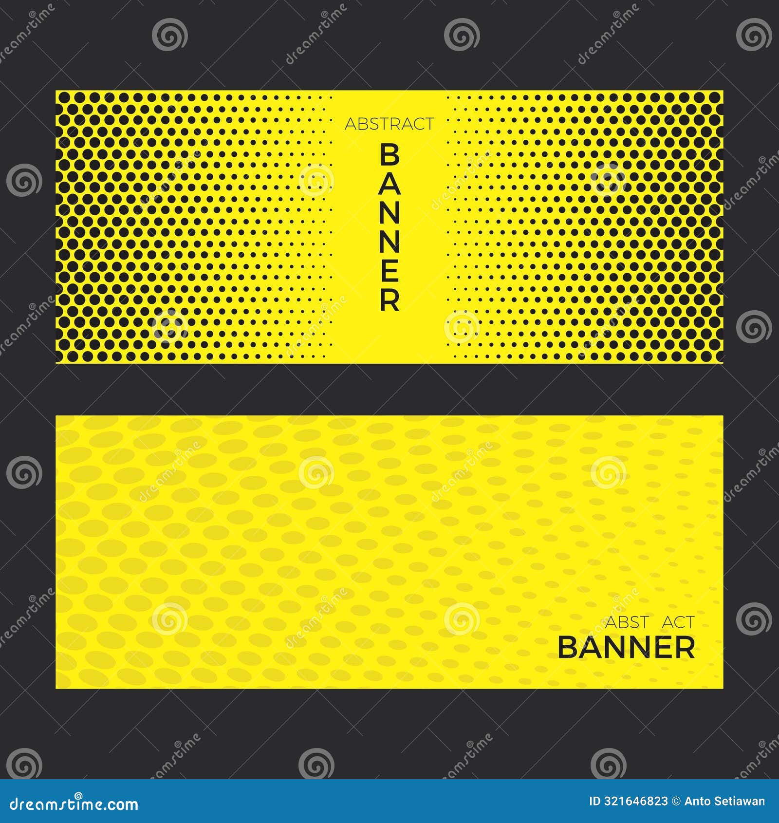 Abstract Dot Banner Simple and Modern Design Stock Vector ...