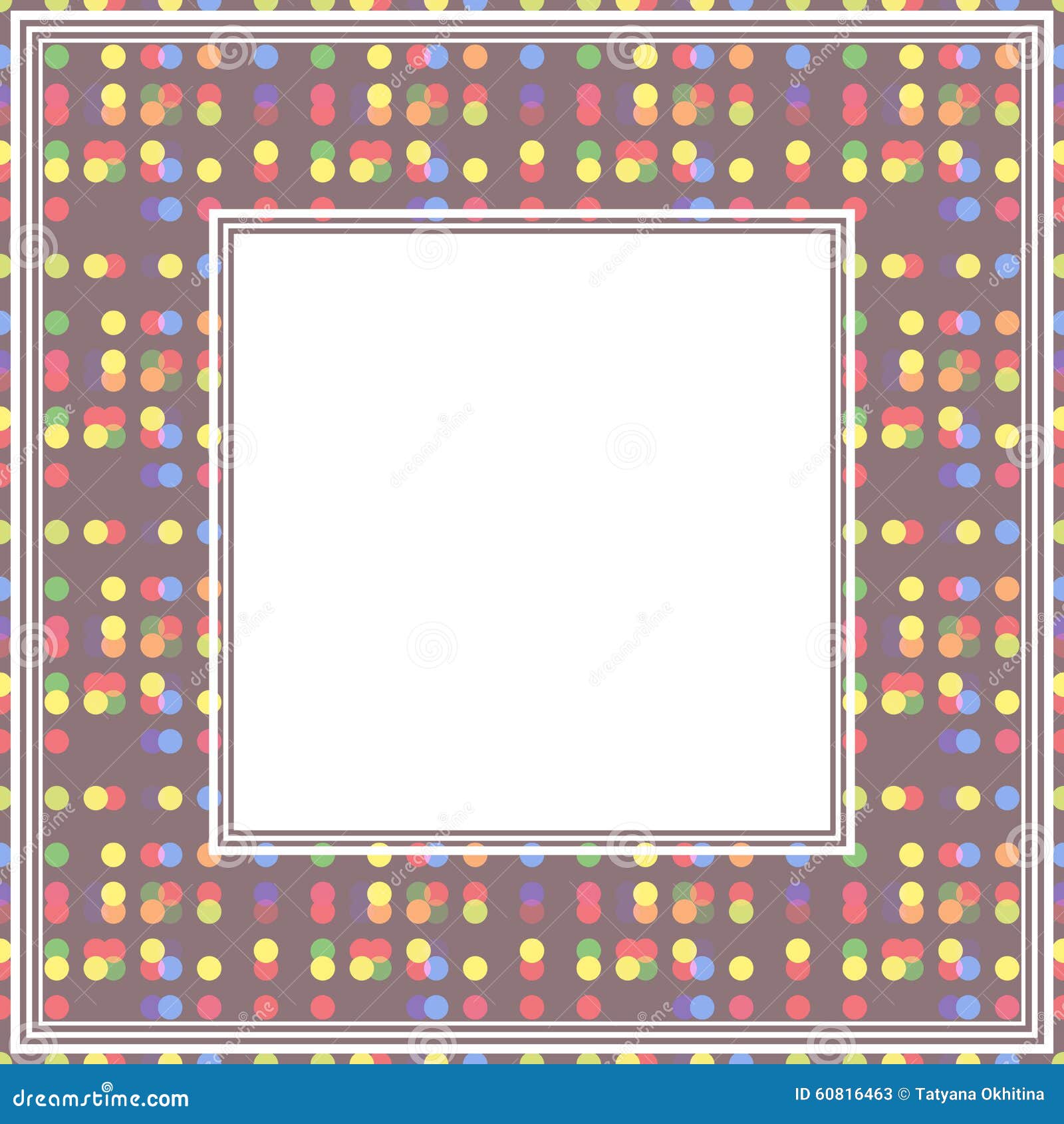 Abstract dot border stock vector. Illustration of blue - 60816463