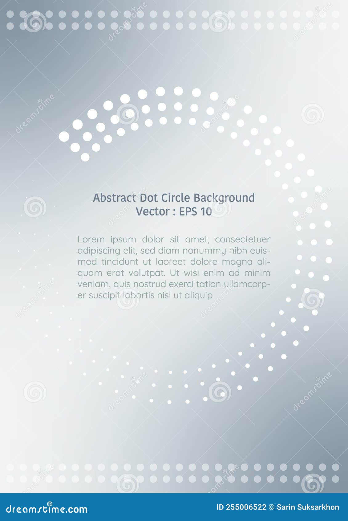 Abstract Dot Circle Background, Group of Halftone Style Dots in Rounded ...