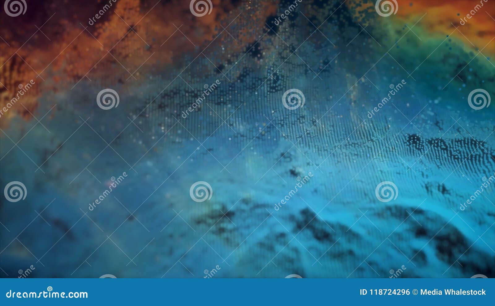 Abstract Dot Matrix Looped in a Wave Pattern.Reading of Smooth ...