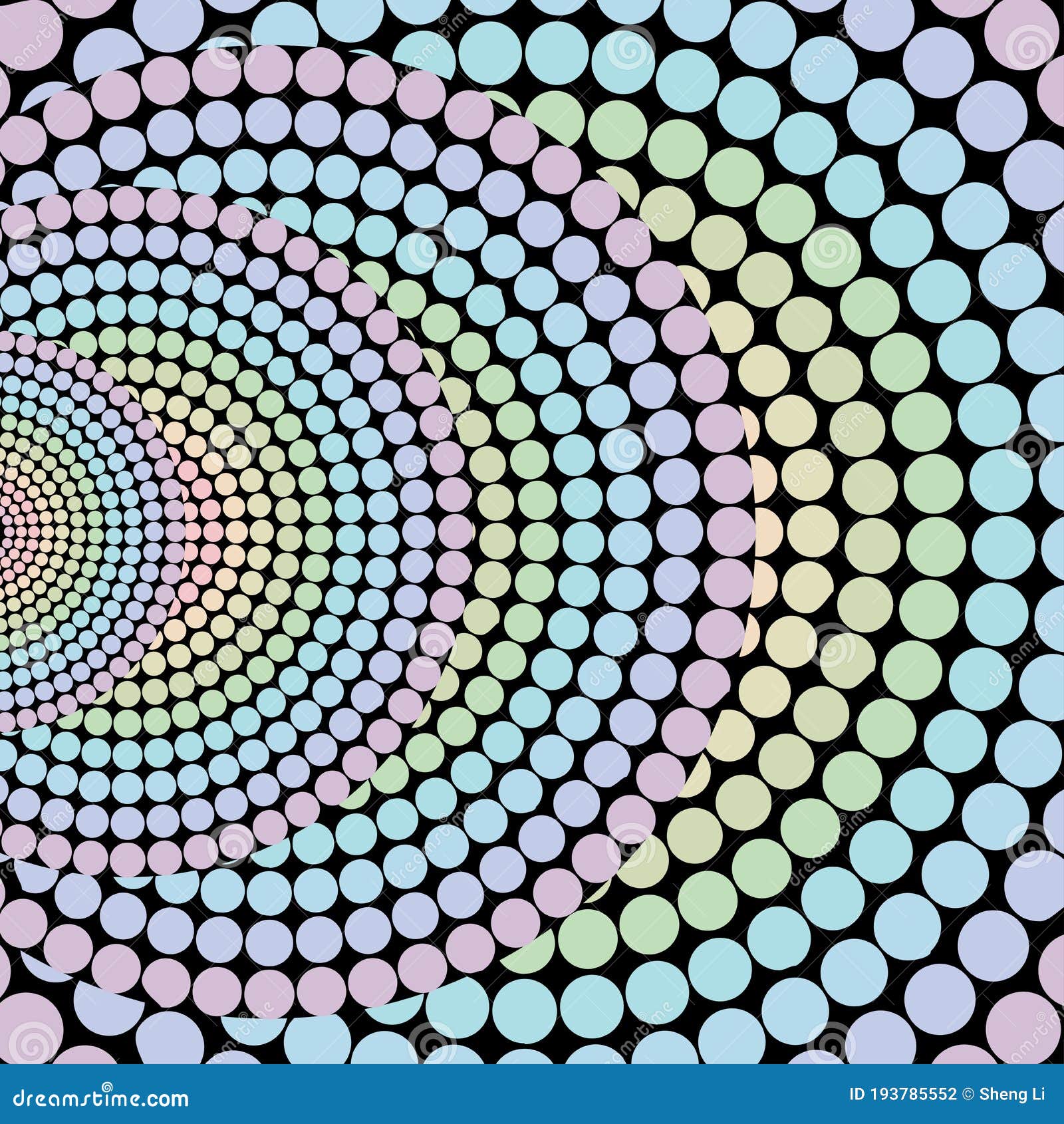 Abstract Dot Painting Art Background Stock Vector - Illustration of ...