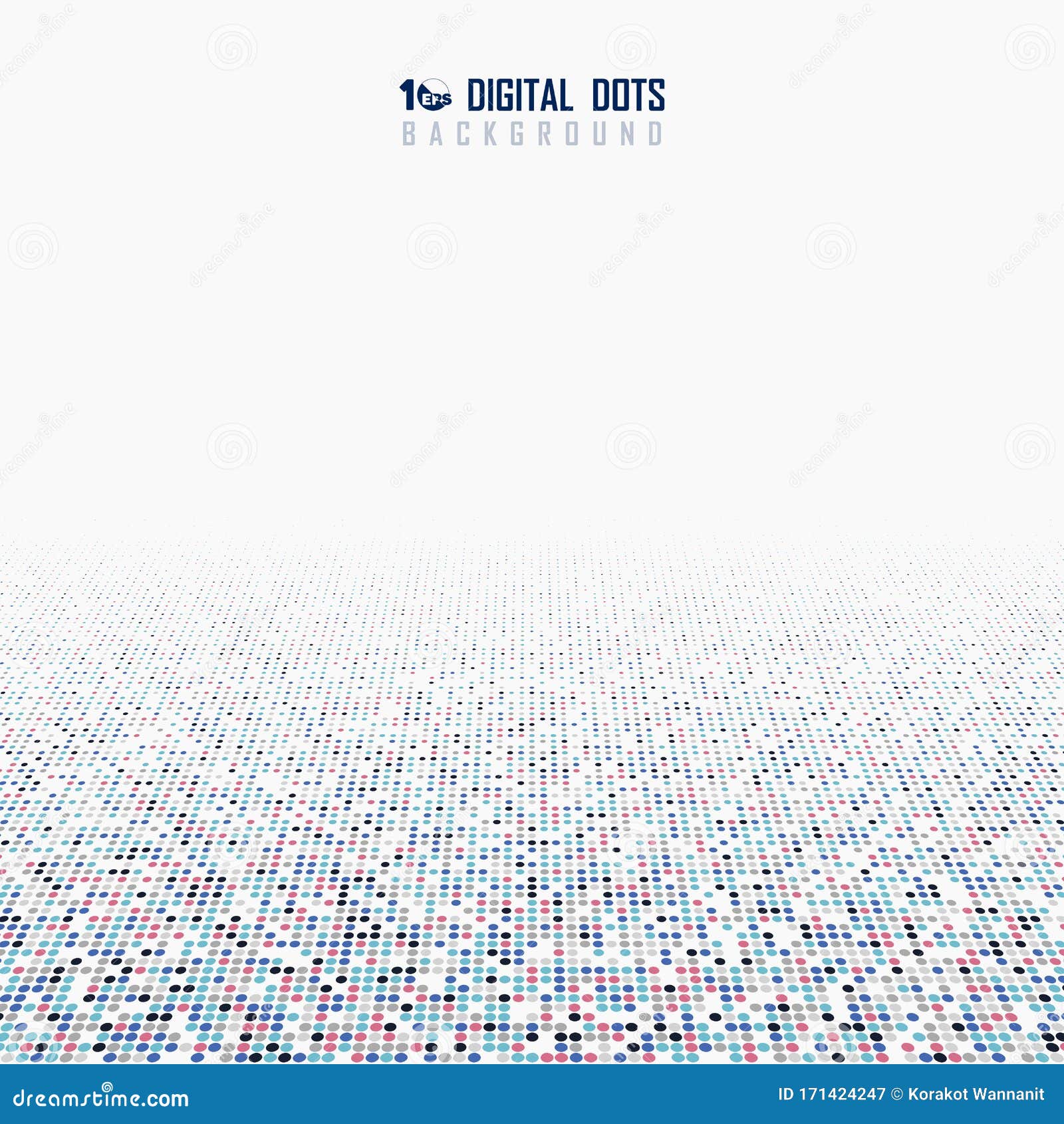 Abstract Dot Pattern Design of Multicolor Decorative Cover Background ...