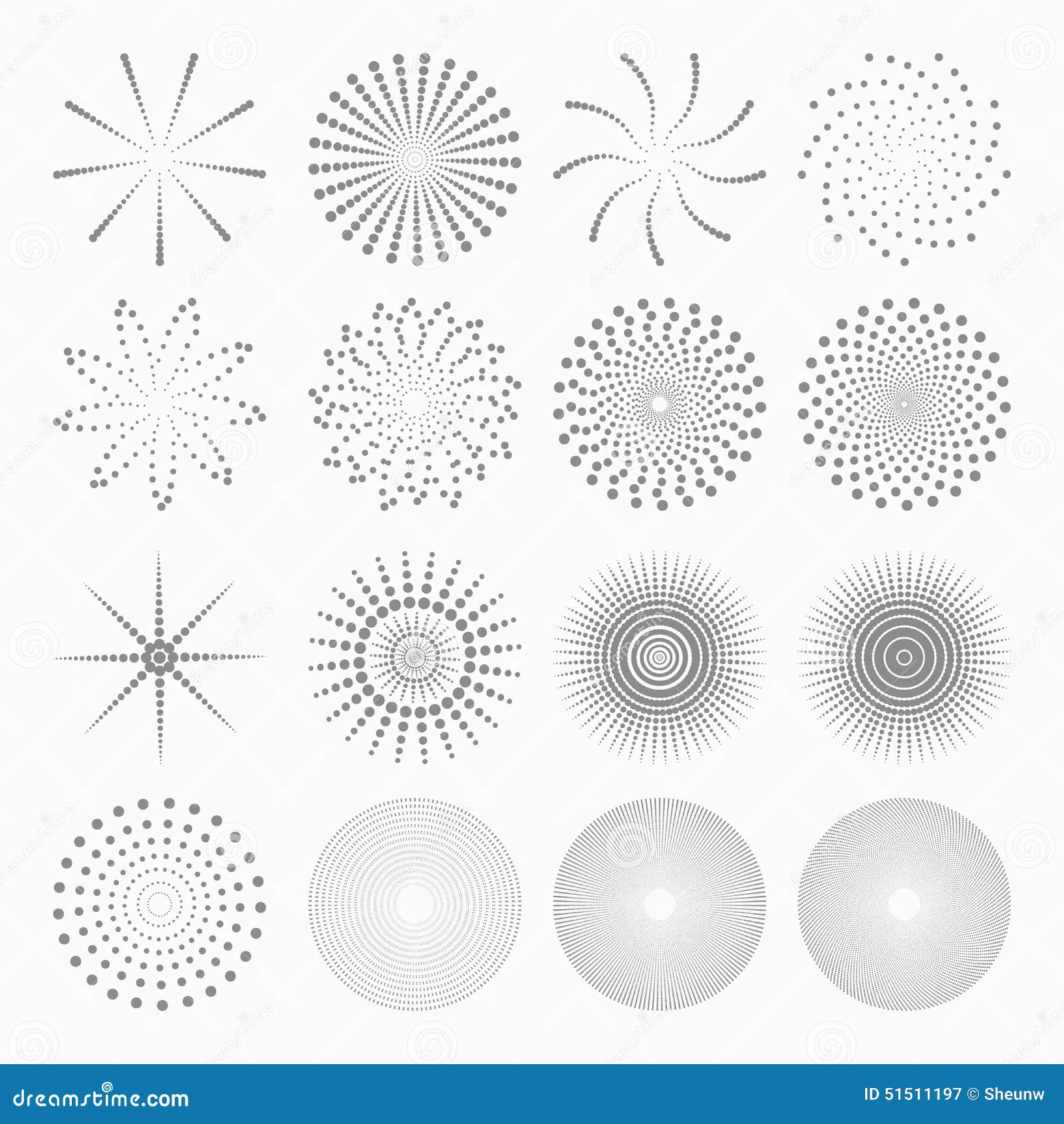 Abstract Dot Shapes, Set of Design Elements Stock Vector - Illustration ...