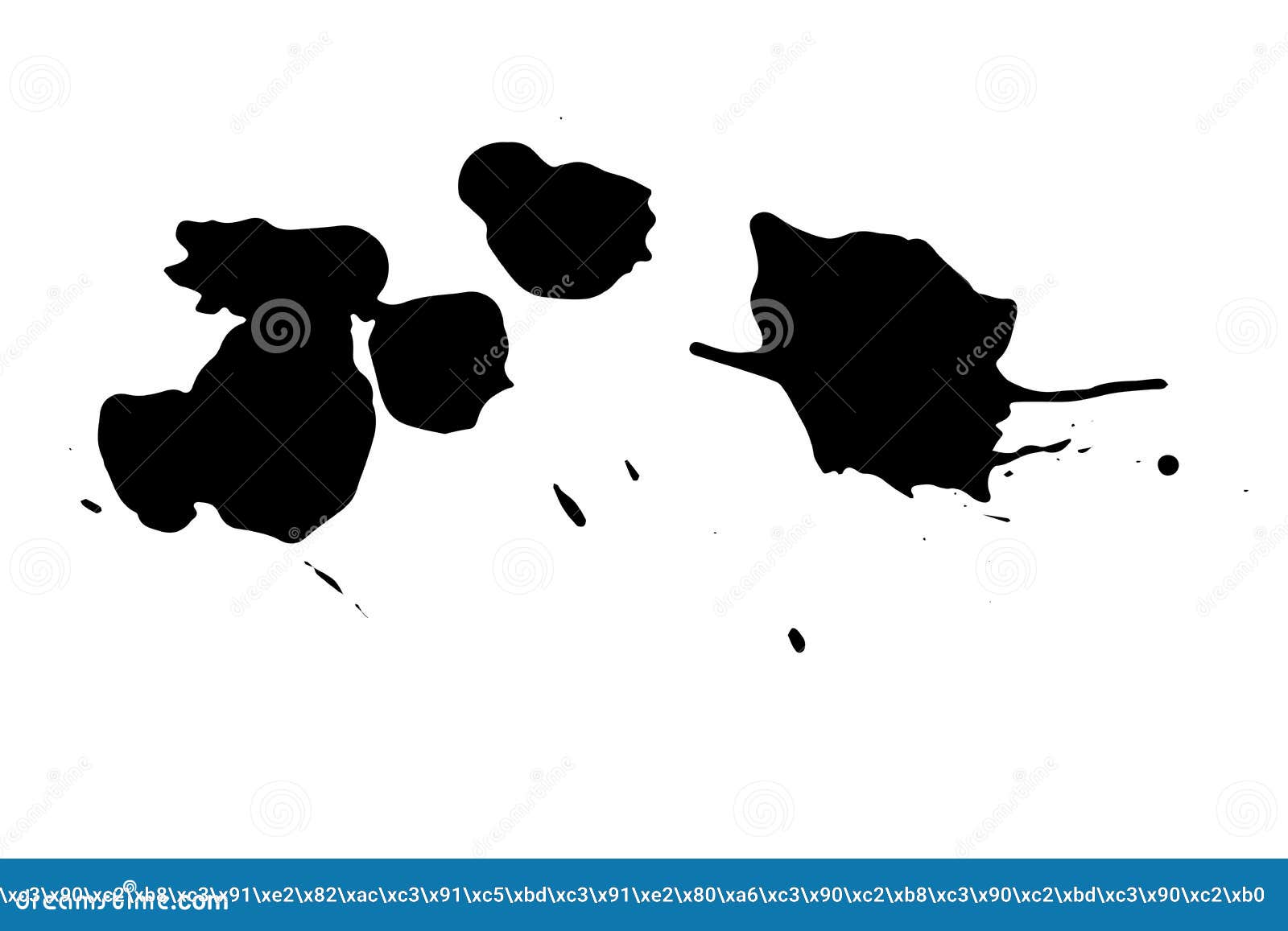 Abstract Dot Splash. Black Hand Drawn Drip Points Stock Vector ...