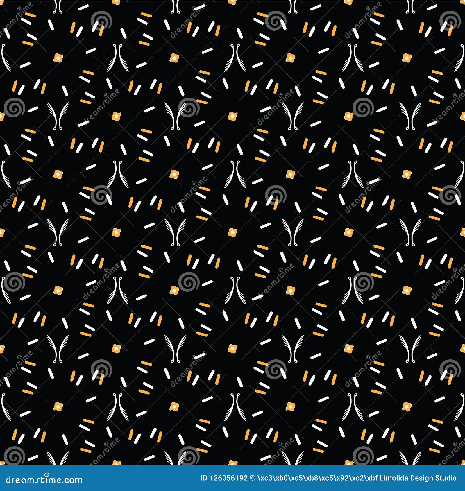 Black and Yellow Abstract Dot Striped Grid Stock Vector - Illustration ...