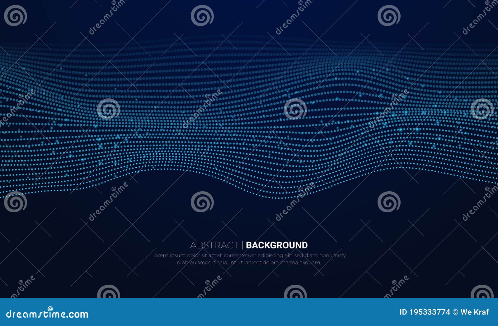 Abstract Dot Wave Vector Background Stock Vector - Illustration of ...