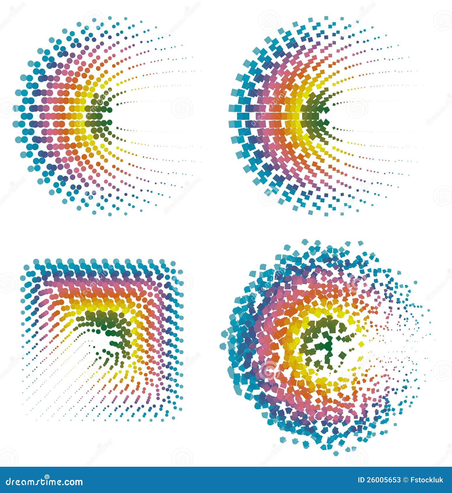 Abstract Doted Circle Background Elements Stock Vector - Illustration ...