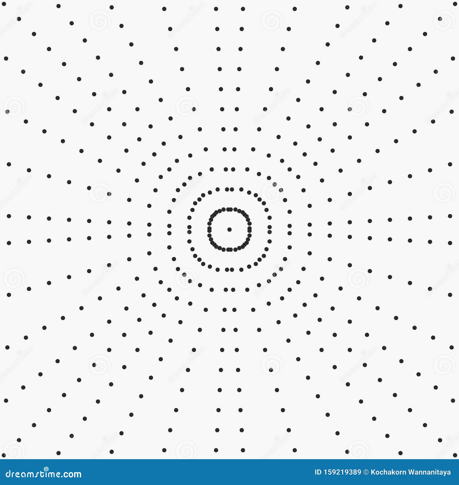 Abstract Dots Circle Pattern of Decoration Background. Illustration ...