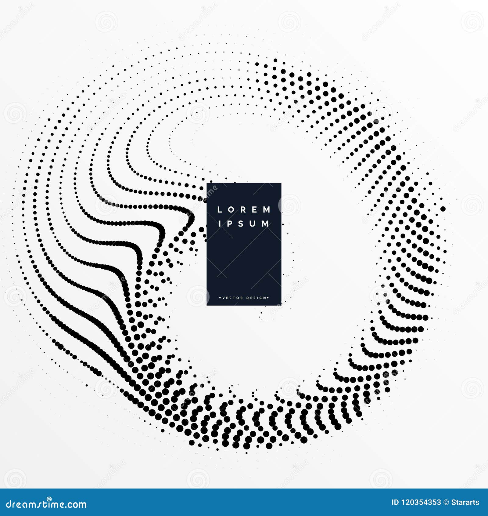 Abstract Dots Design Particle Effect Stock Vector - Illustration of ...