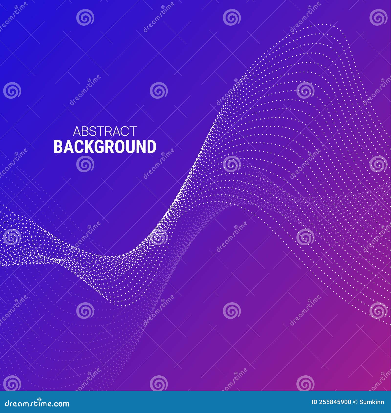 Abstract dots particles stock vector. Illustration of digital - 255845900