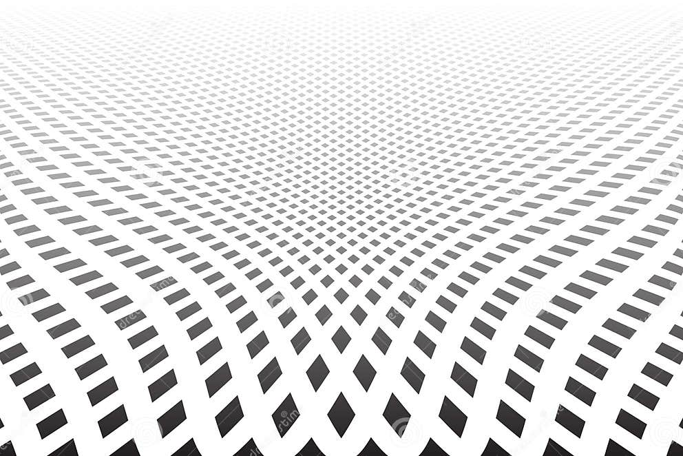 Abstract Dots Pattern with 3D Illusion Effect in Diminishing ...