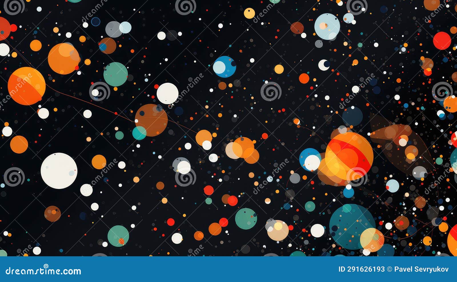 Abstract Dots Randomly Moving Stock Illustration - Illustration of ...