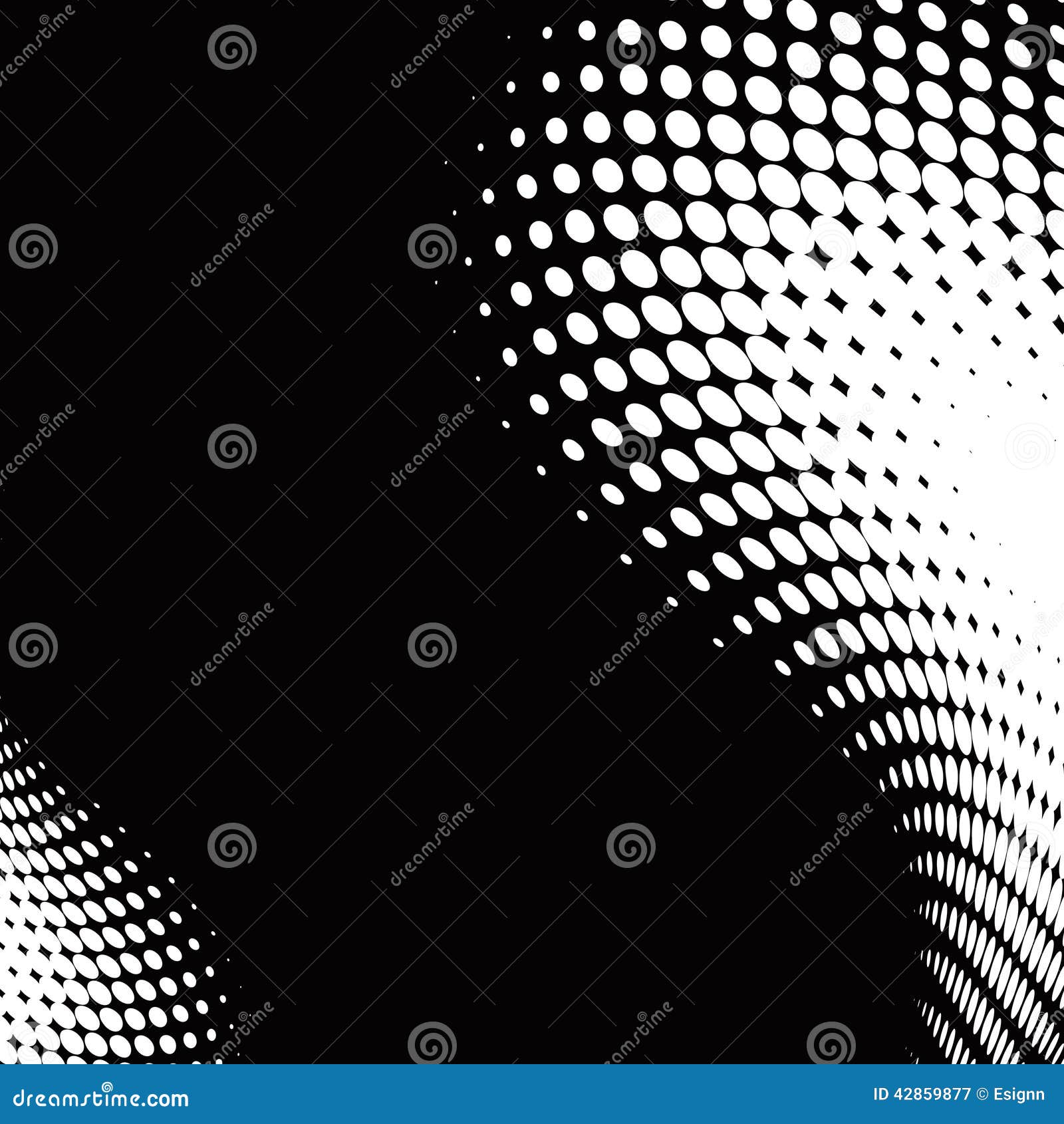 Abstract Dotted Background Illustration In Black & White Cartoon Vector ...