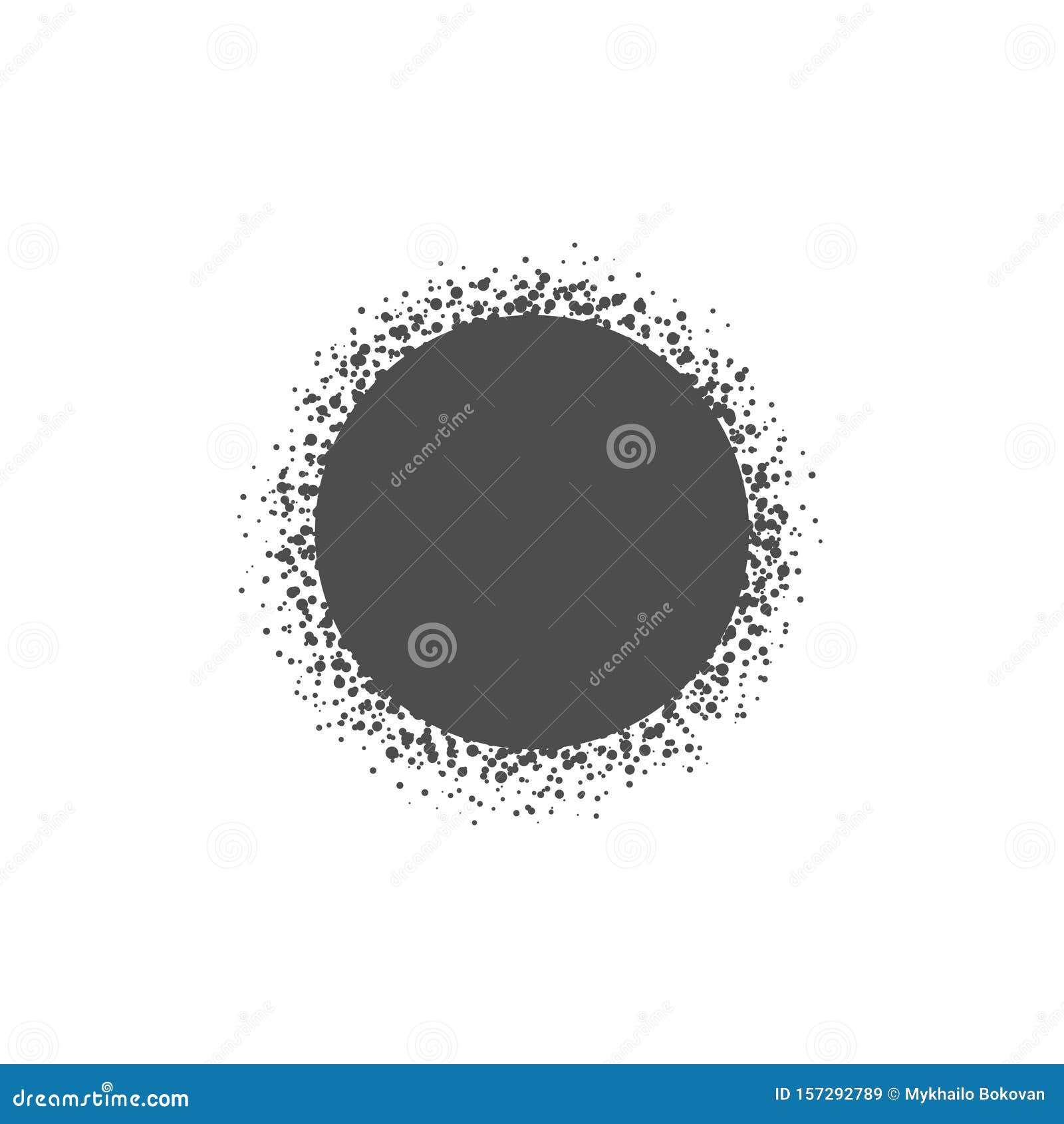 Abstract dotted circle stock vector. Illustration of artistic - 157292789