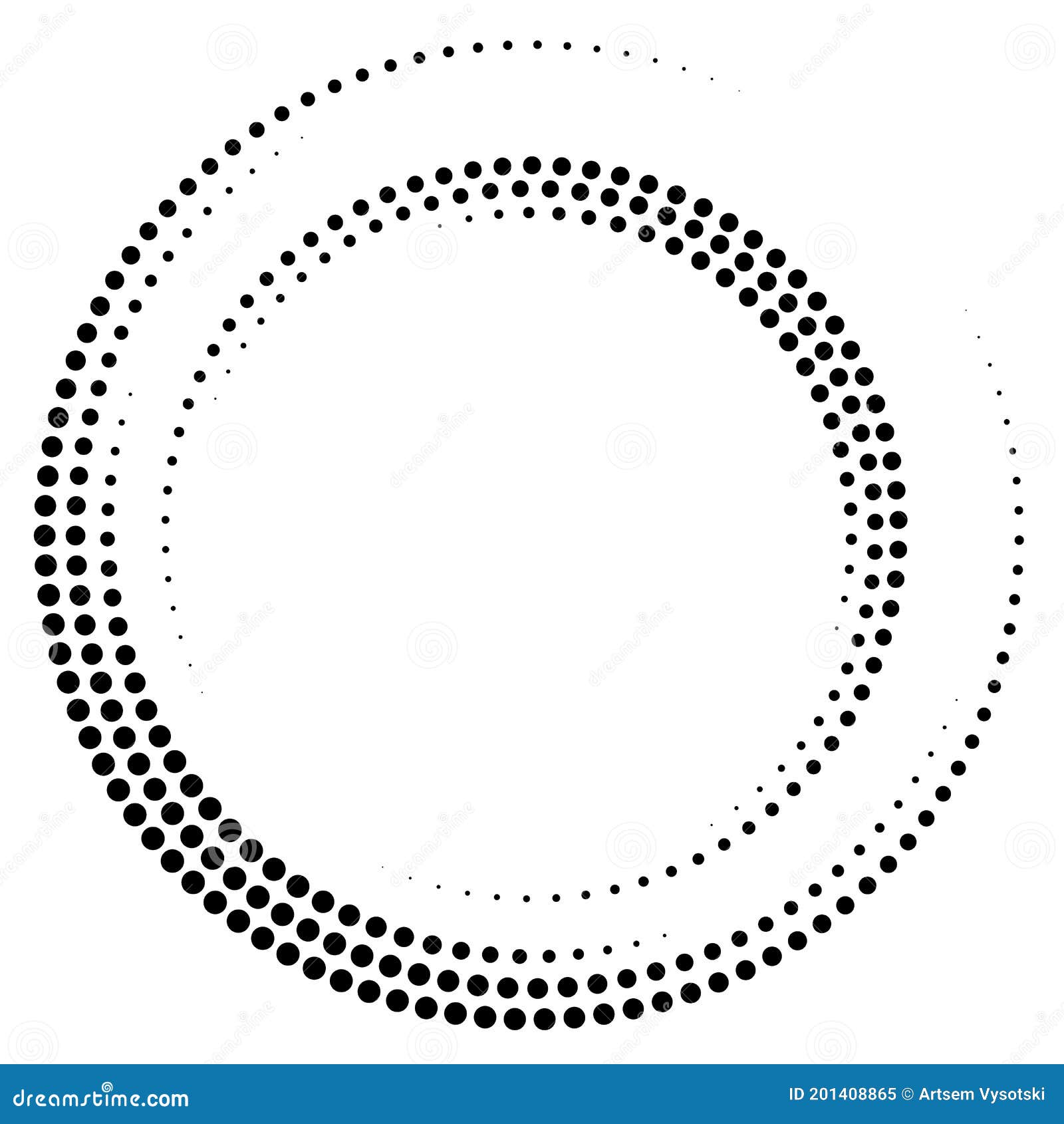 Abstract Dotted Circles. Dots in Circular Form. Vector Design Element ...