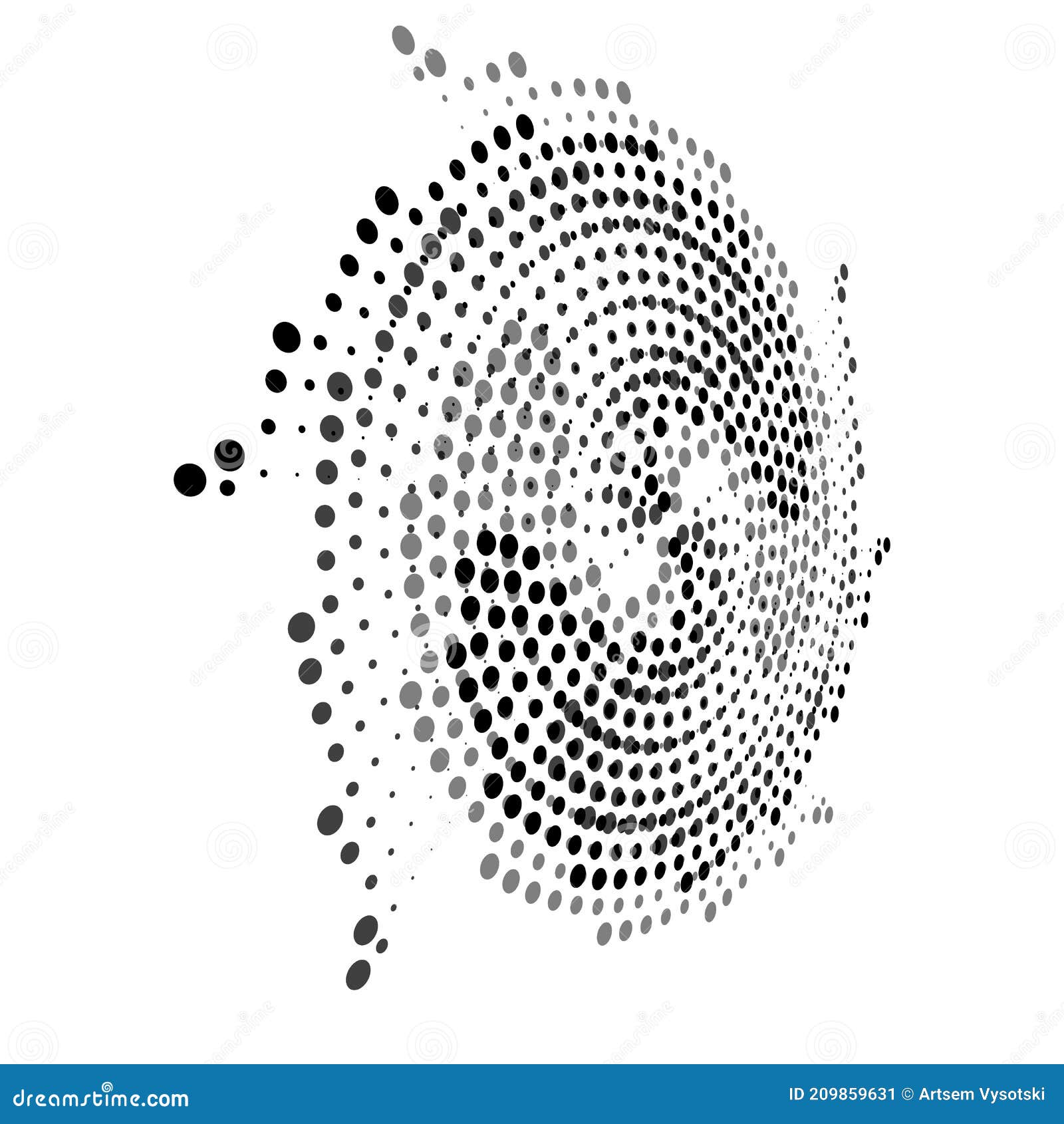 Abstract Dotted Circles. Dots in Circular Form. Vector Design Element ...