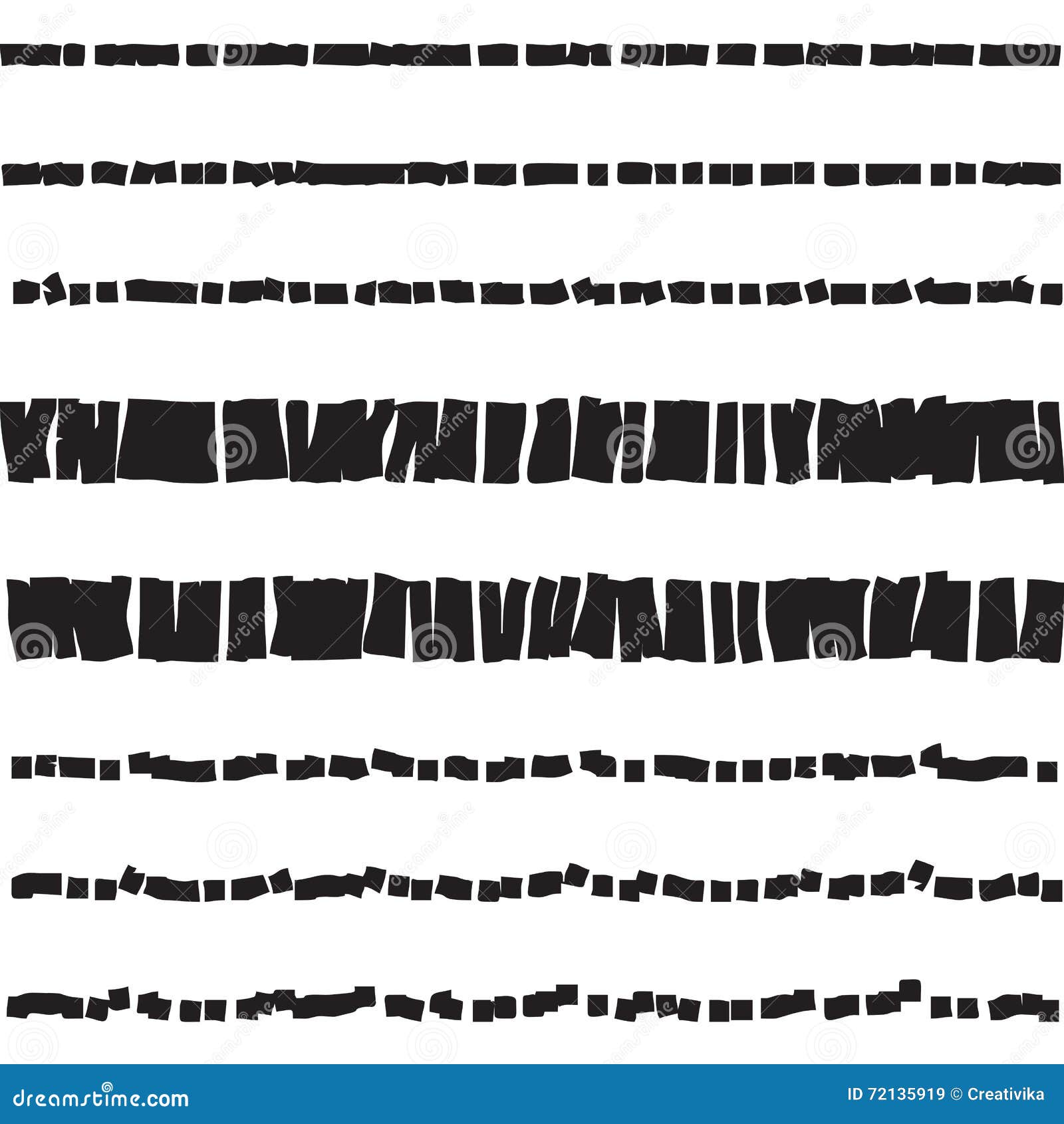 Abstract Dotted and Dashed Seamless Pattern Stock Vector - Illustration ...