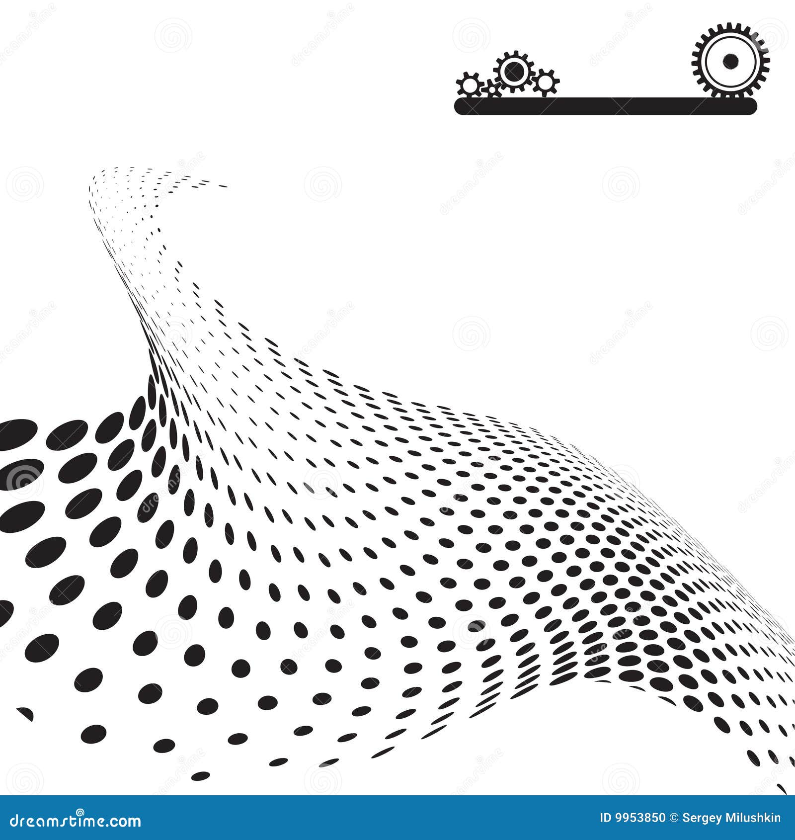 Abstract dotted design stock vector. Illustration of space - 9953850