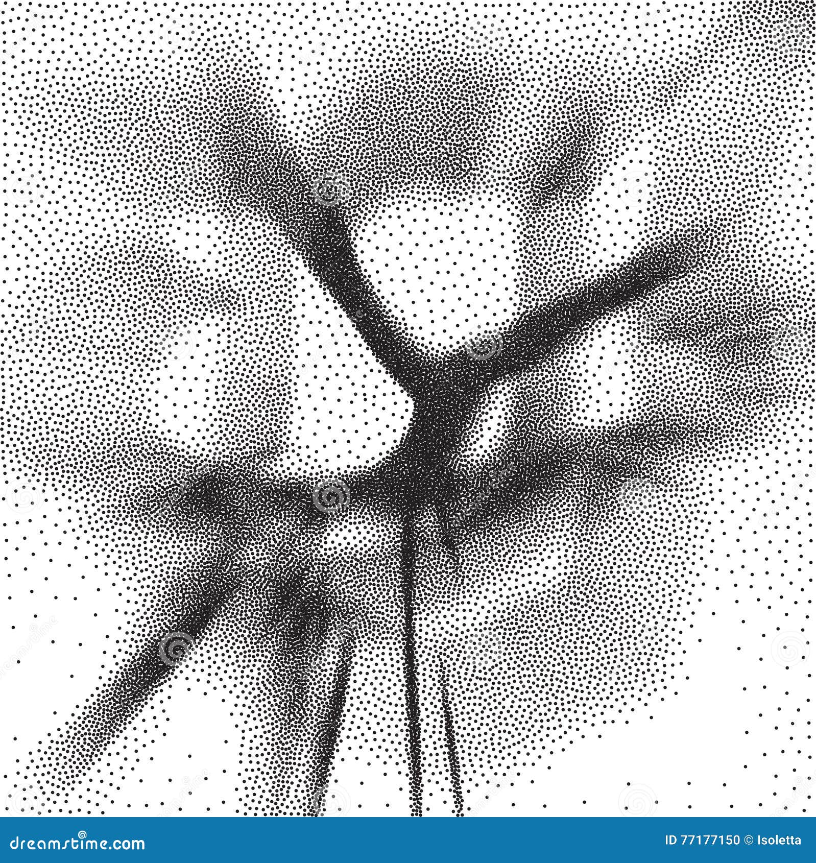 Abstract Dotted Design Element Stock Illustration - Illustration of ...