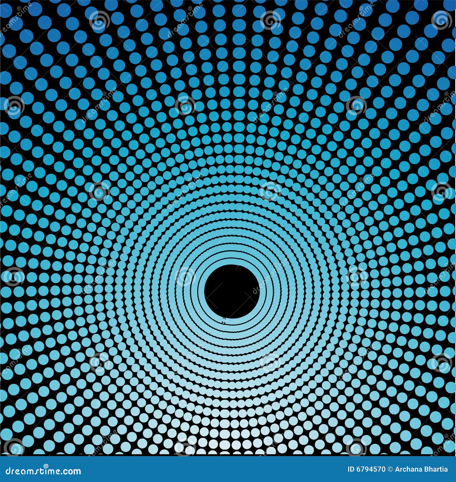 Abstract Dotted Illustration Stock Vector - Illustration of round ...