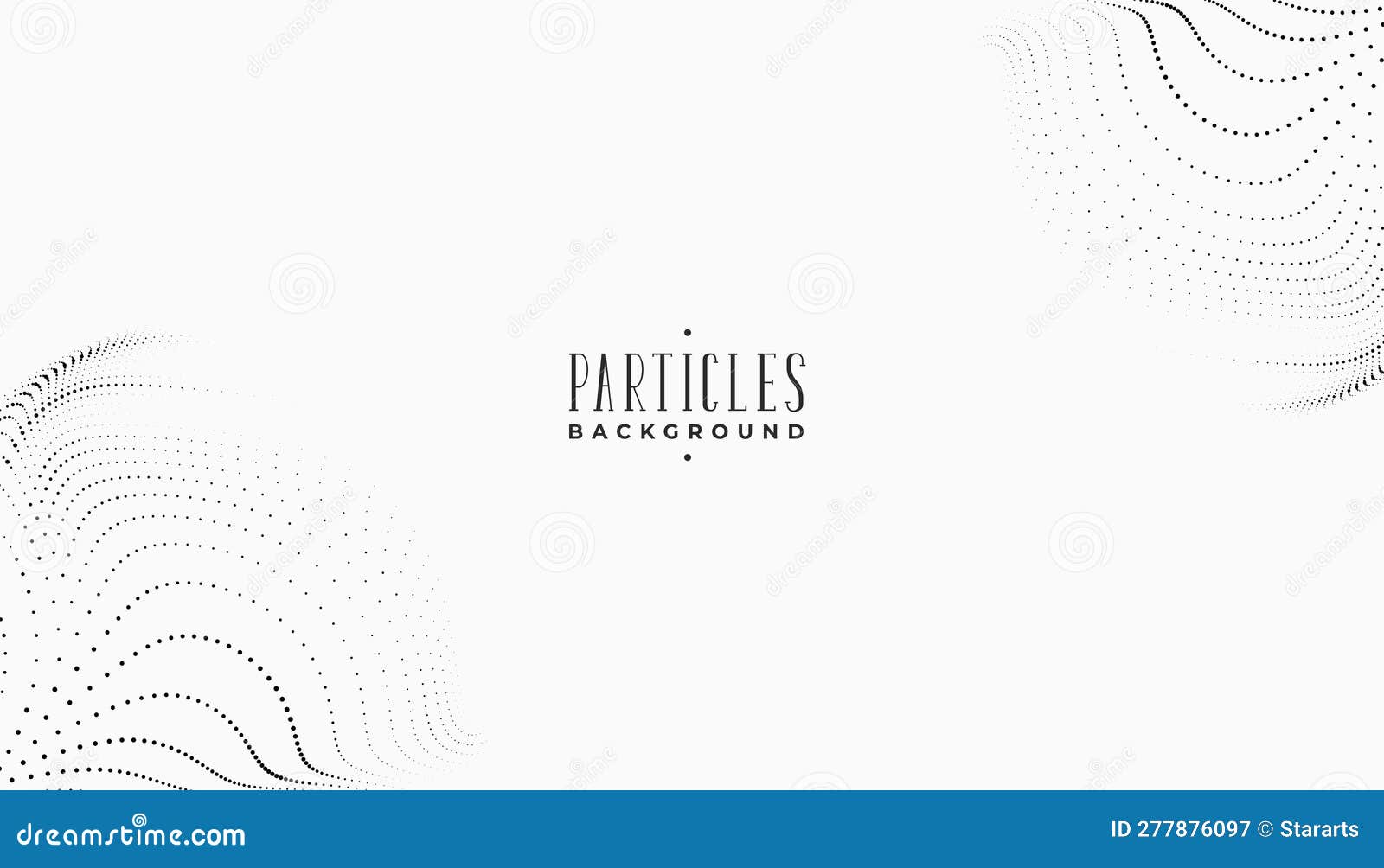 Abstract Dotted Particle Banner Design with Dynamic Swirl Flow Stock ...
