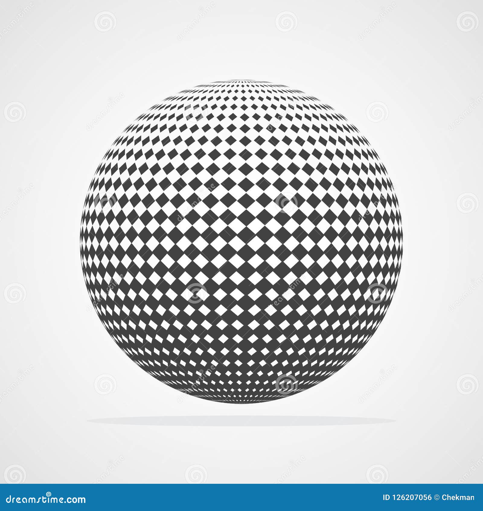 Abstract Dotted Sphere. Vector Illustration Stock Illustration ... Abstract Dotted Sphere. Vector Illustration Stock Illustration ...