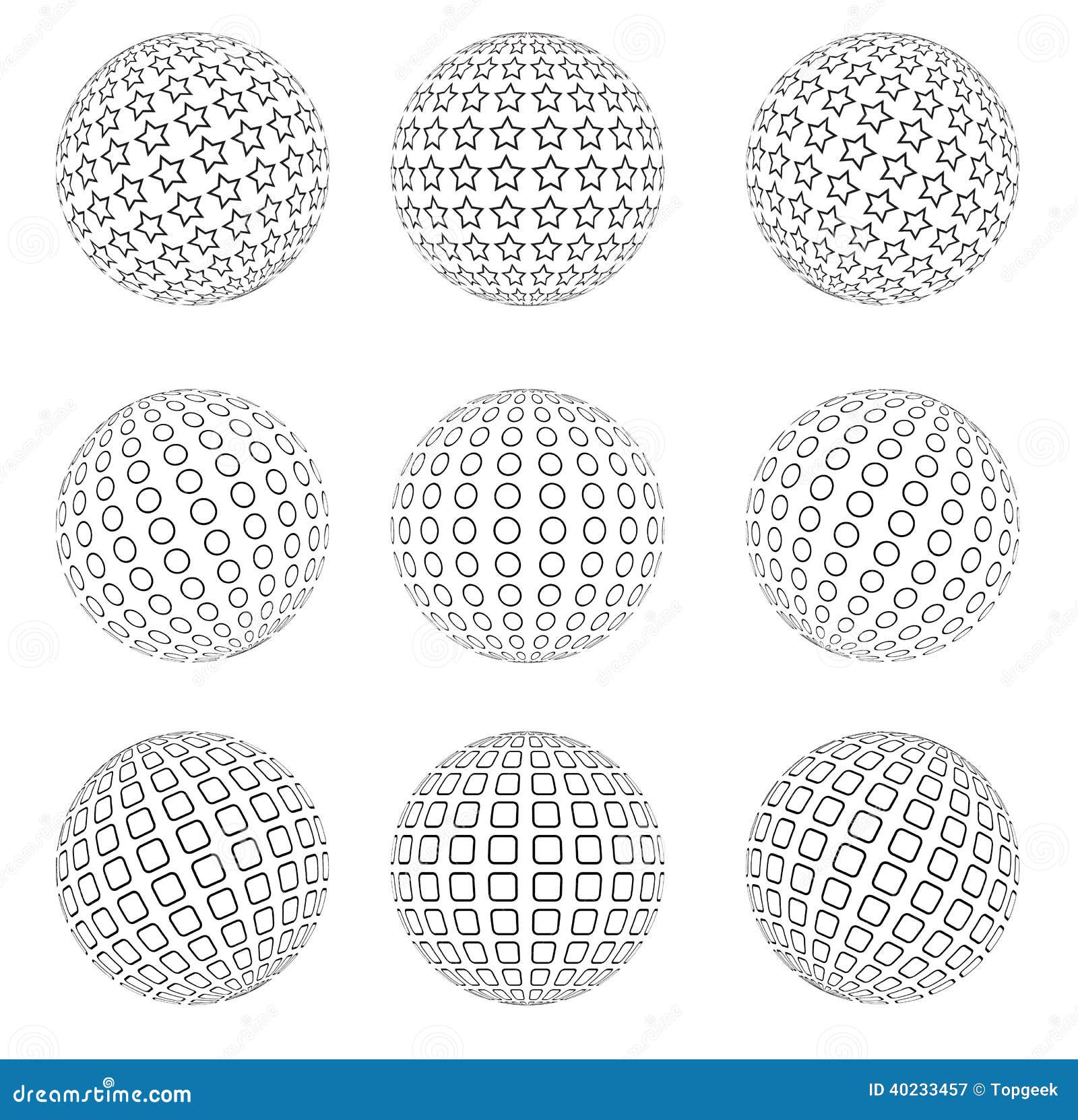 Abstract dotted sphere stock vector. Illustration of swirl - 40233457