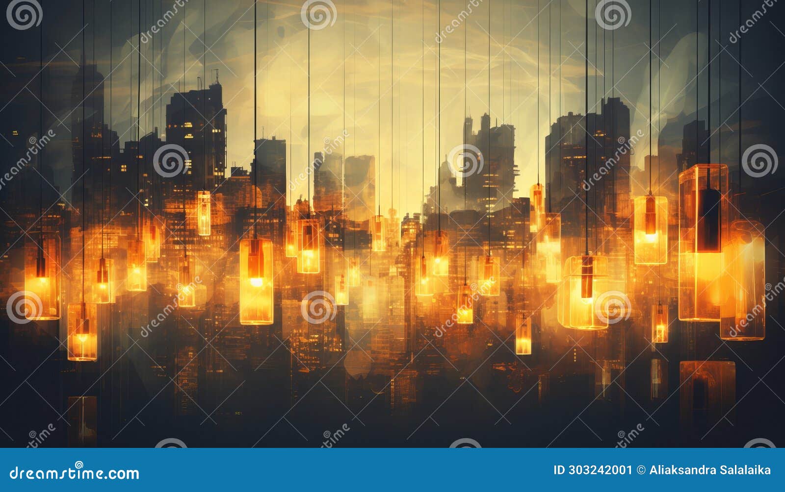 Abstract Double Exposure of Concrete Light Texture with Copy Space for ...
