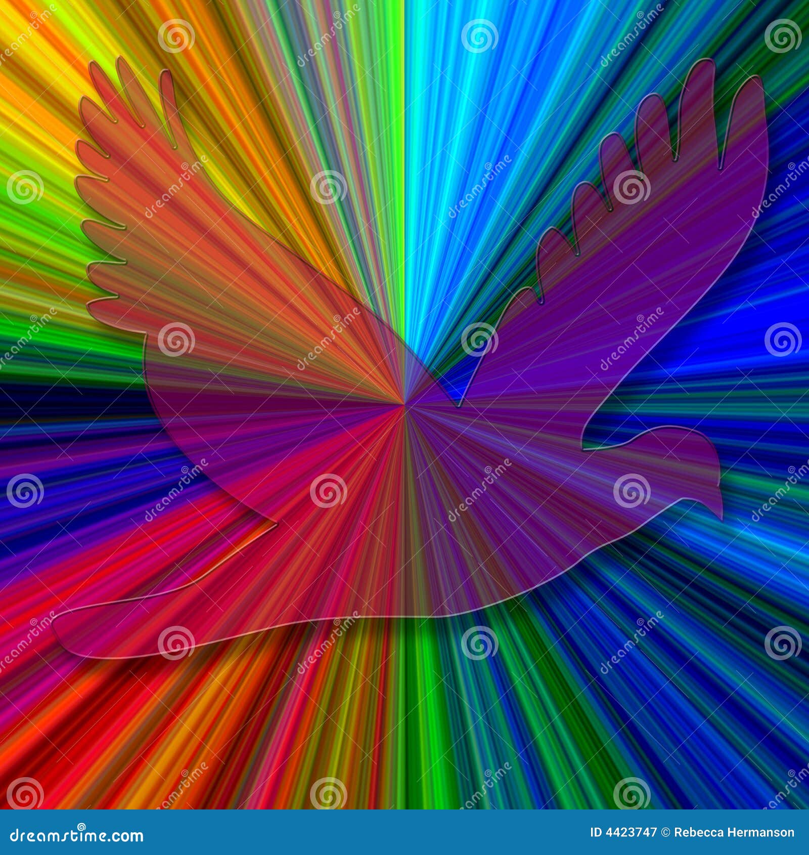 Abstract Dove Radiant Background Stock Image | CartoonDealer.com #4423747