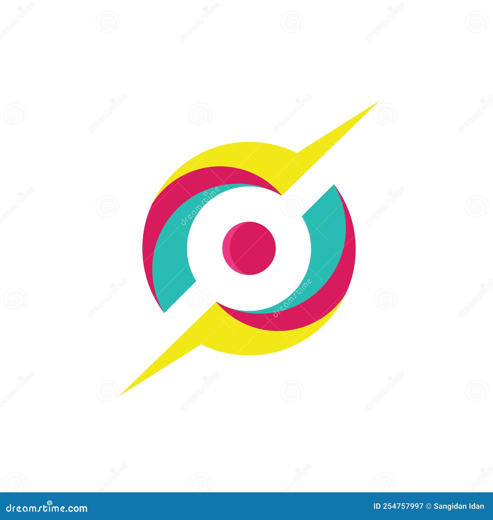 Abstract DP or O Letter Icon Vector Concept Illustration Design ...