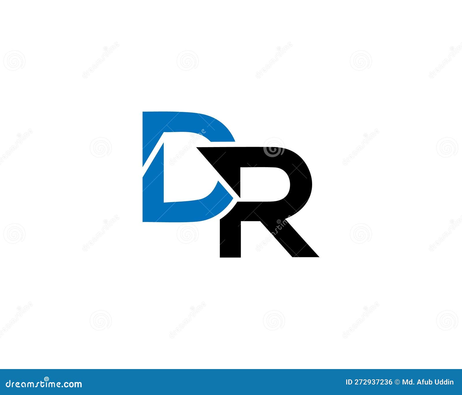 DR Letter Logo Design Unique Stock Vector - Illustration of sign ...