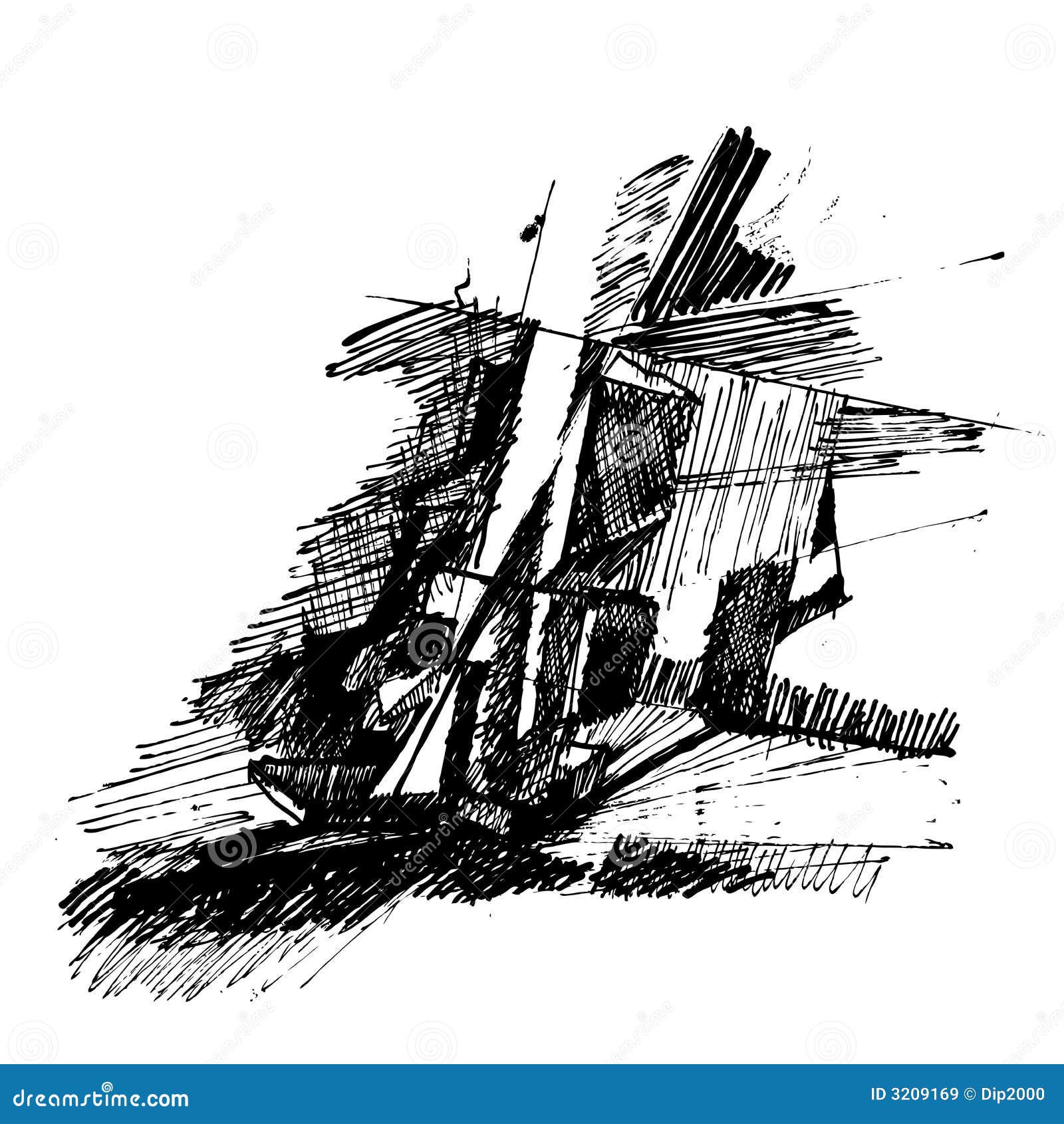 Abstract drawing stock vector. Illustration of grunge - 3209169