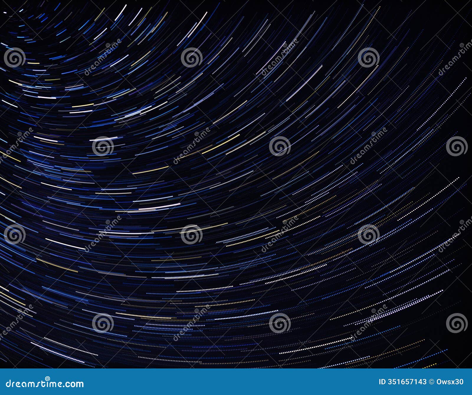 Abstract Drawing of Concentric Arcs on a Dark Background Stock Image ...