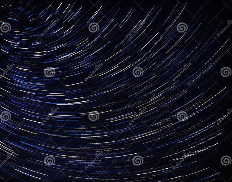 Abstract Drawing of Concentric Arcs on a Dark Background Stock Image ...