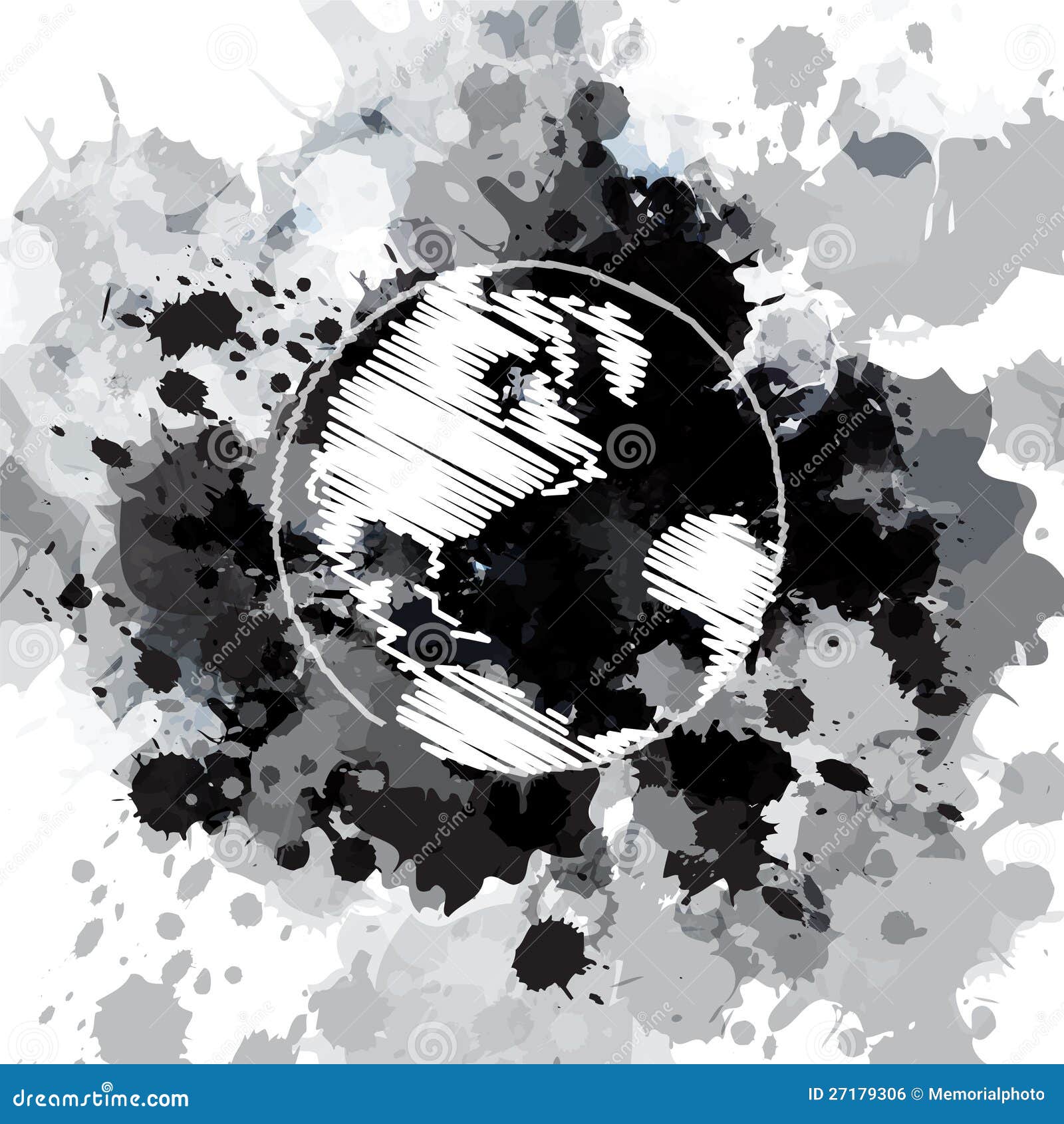 Abstract drawing global stock vector. Illustration of decorative - 27179306