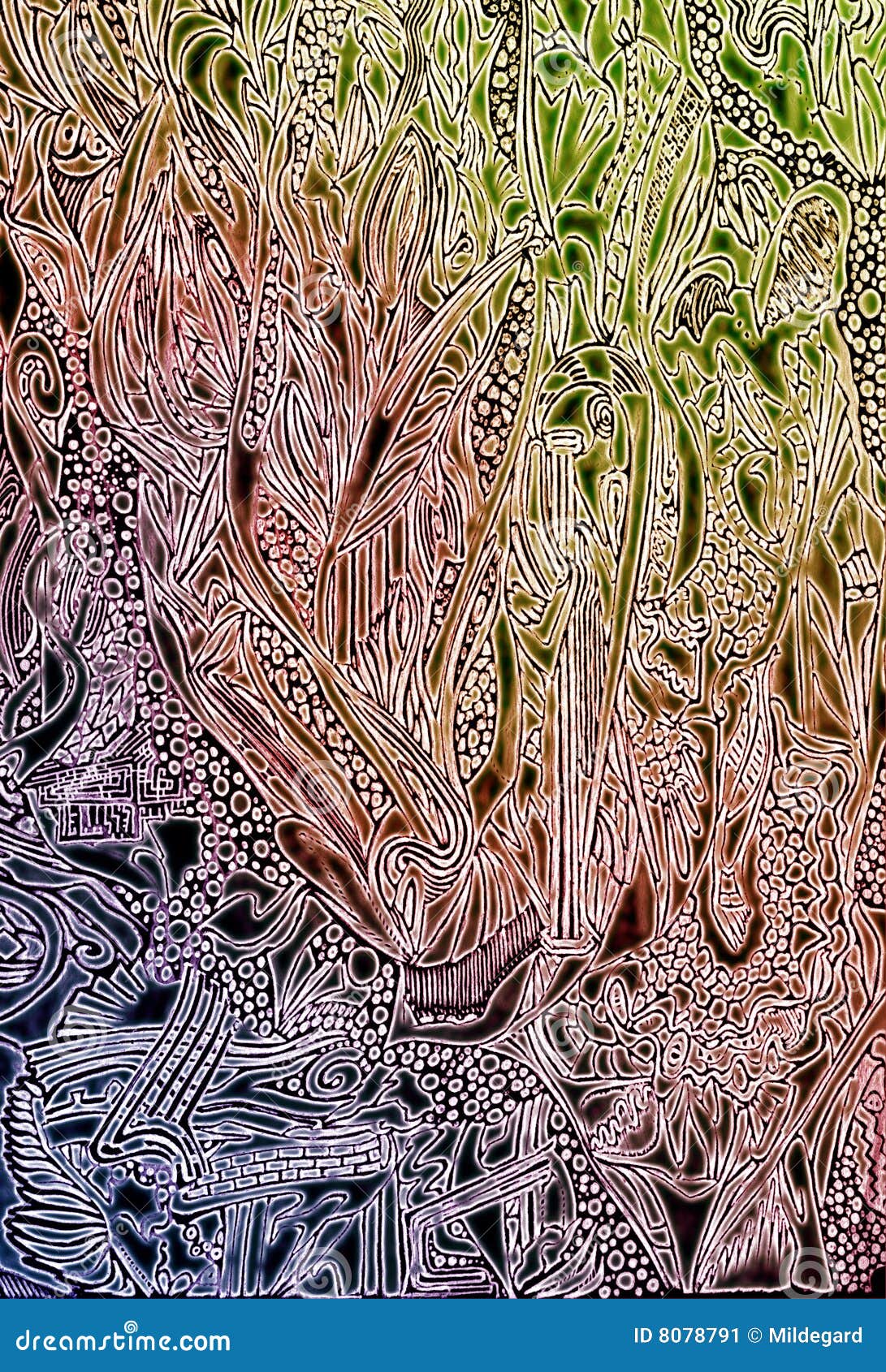 Abstract drawing rgb stock illustration. Illustration of green - 8078791