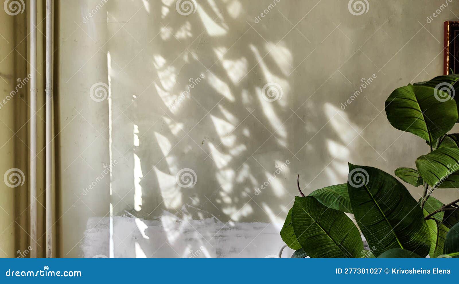 Abstract Drawing from the Shadow with Light from the Window with a ...