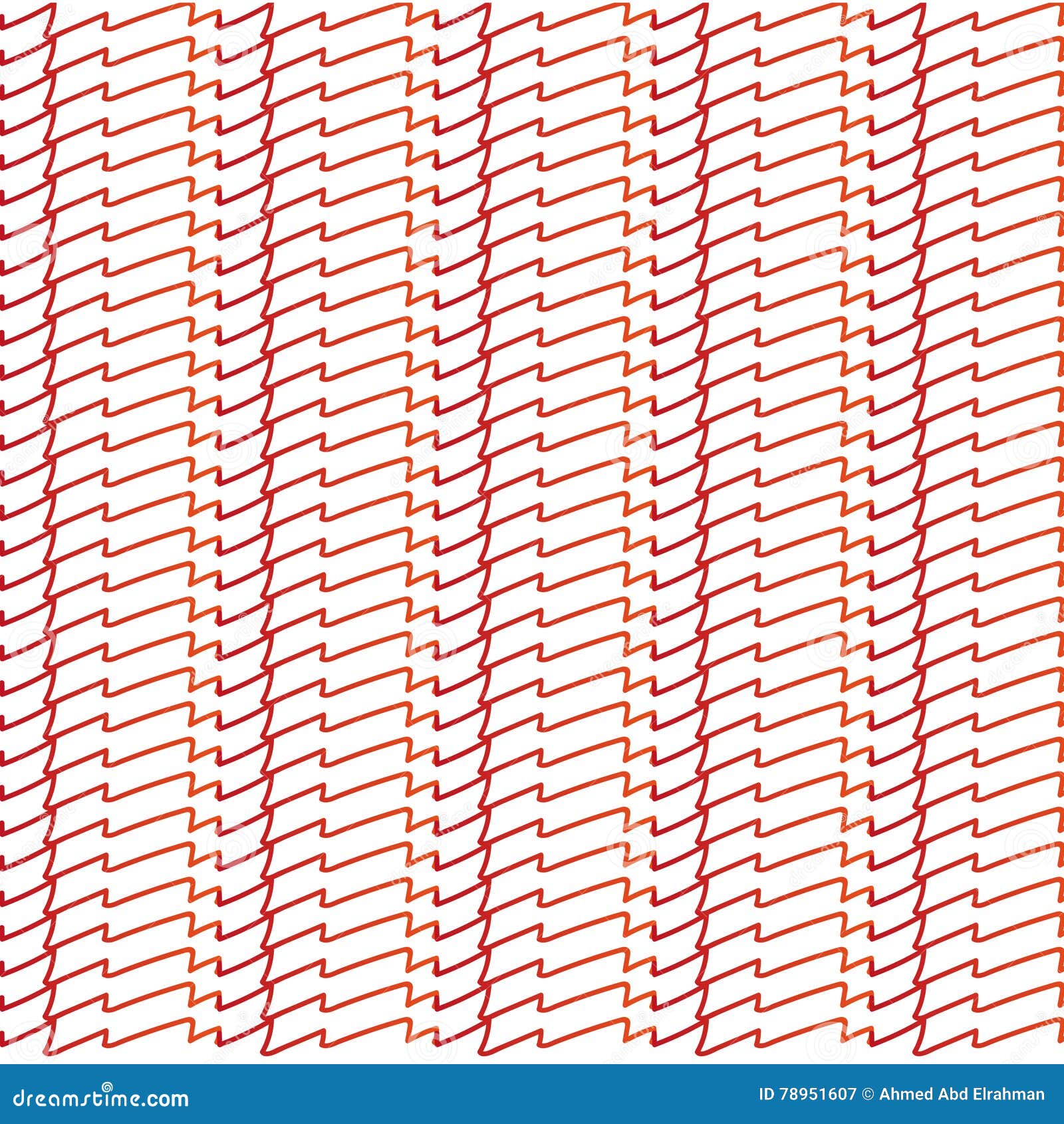 Abstract Drawn Red Lines Pattern Stock Illustration - Illustration of ...