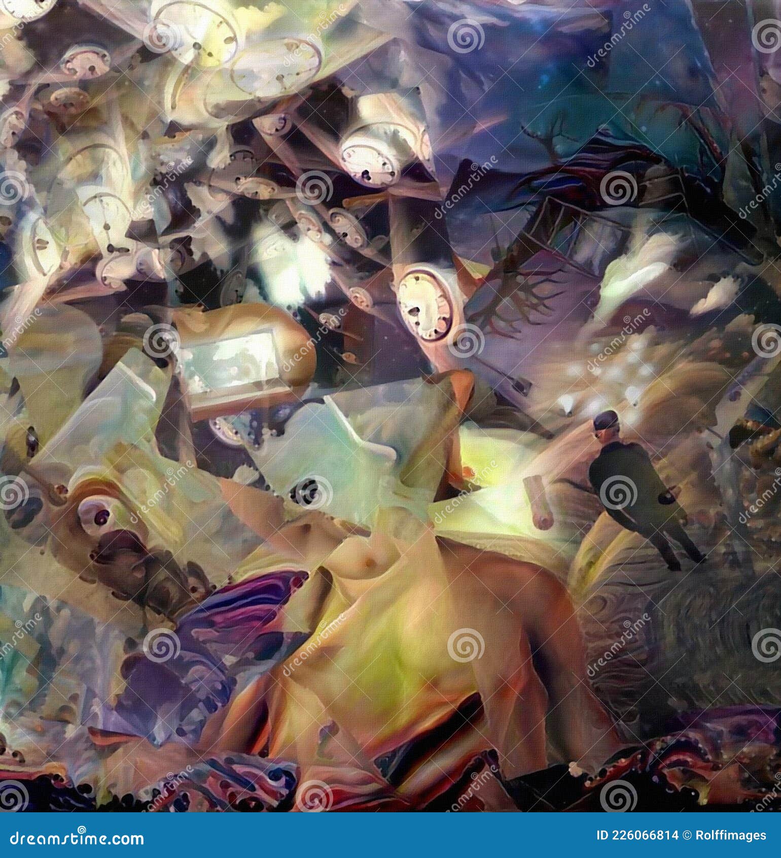 Abstract Dreams. Modern Art Stock Illustration - Illustration of ...