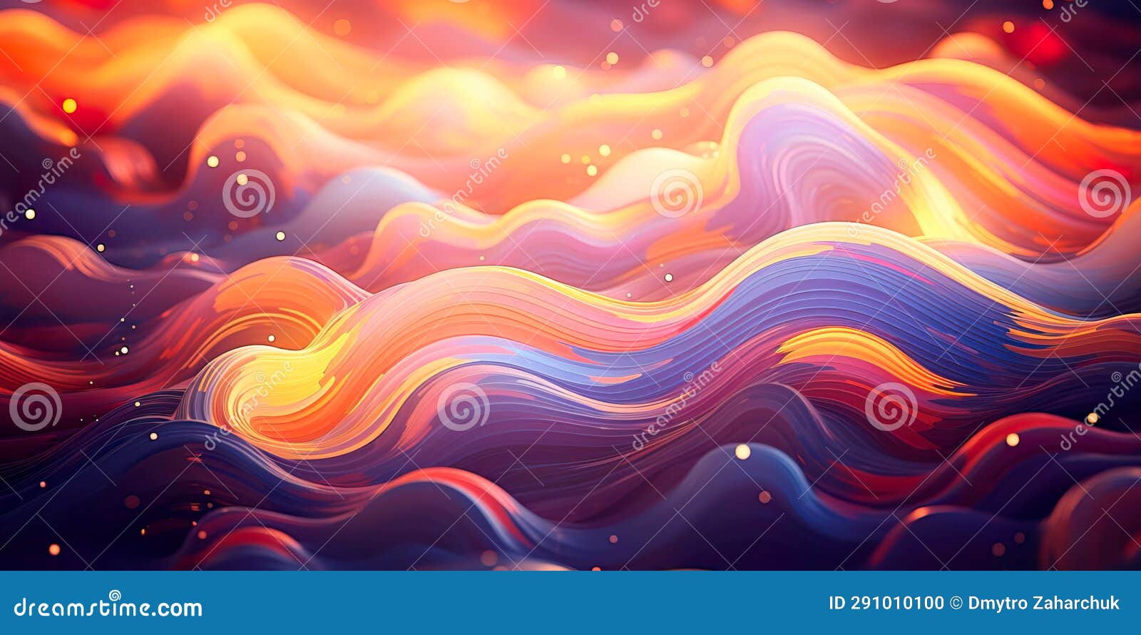 Abstract Dreamscape with Dynamic, Swirling Patterns and Vibrant Colors ...