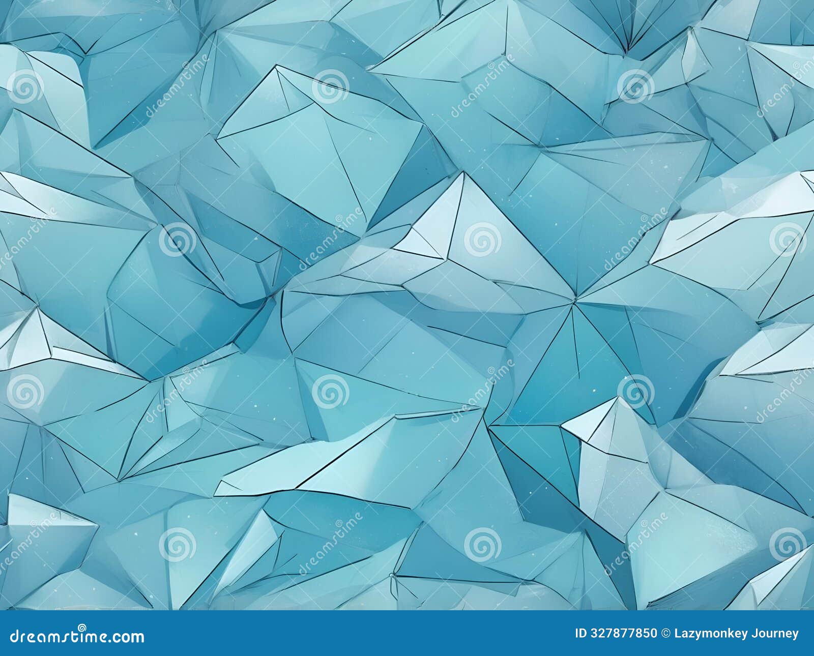 Abstract Dreamy Light Blue Geometric Doodle Illustration Gradient ...