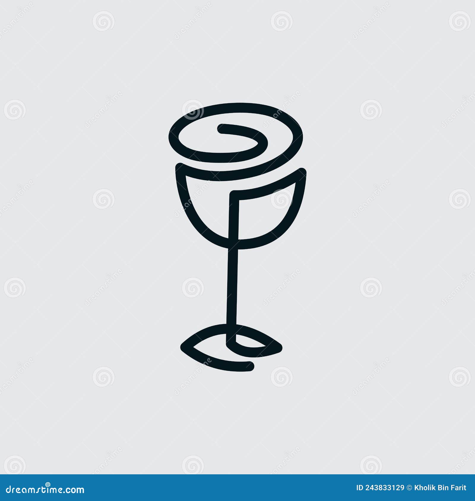 Abstract Drink Logo Vector Design Template Stock Vector - Illustration ...