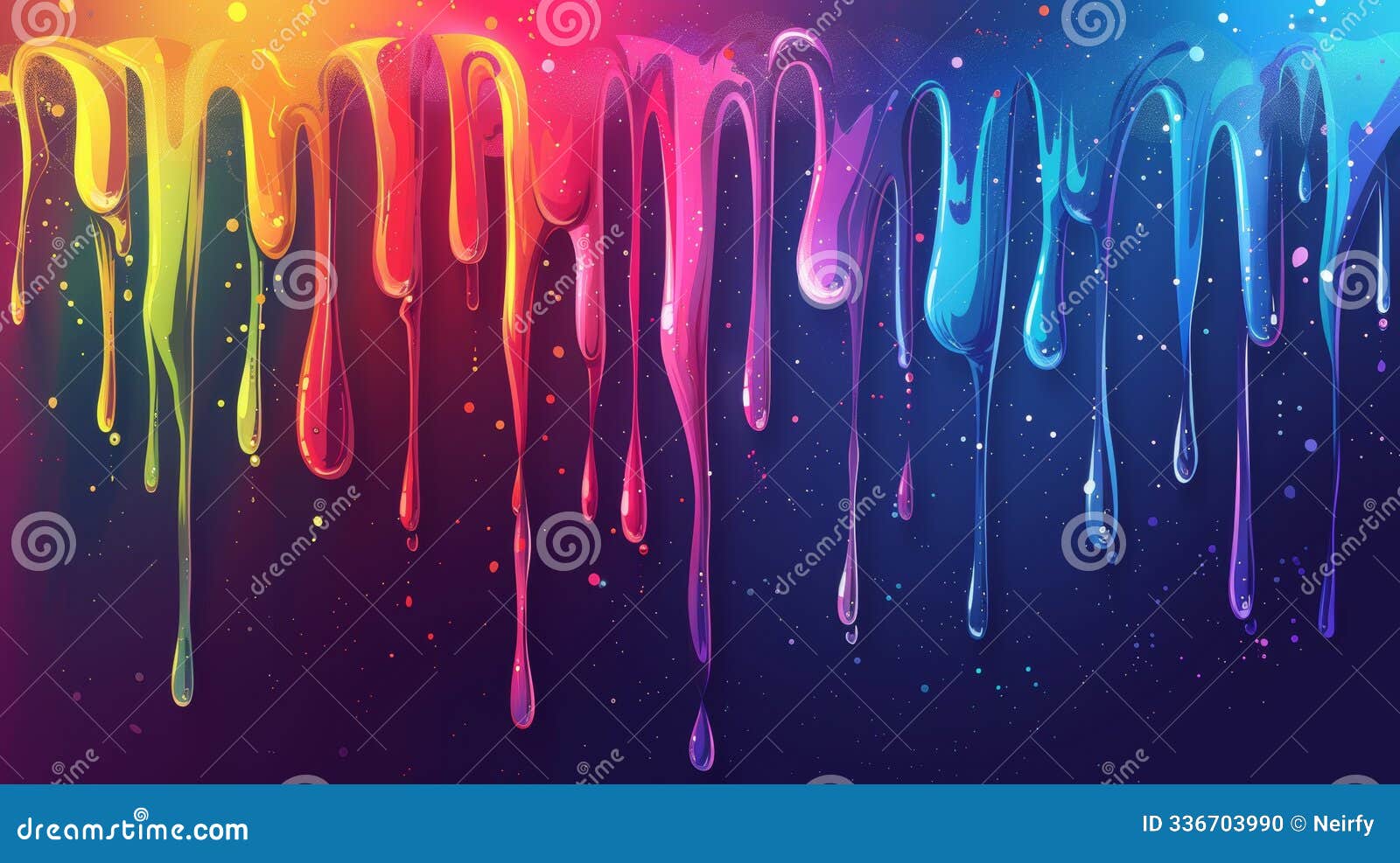 Abstract Dripping Paint Design with Vibrant Colors Stock Photo - Image ...