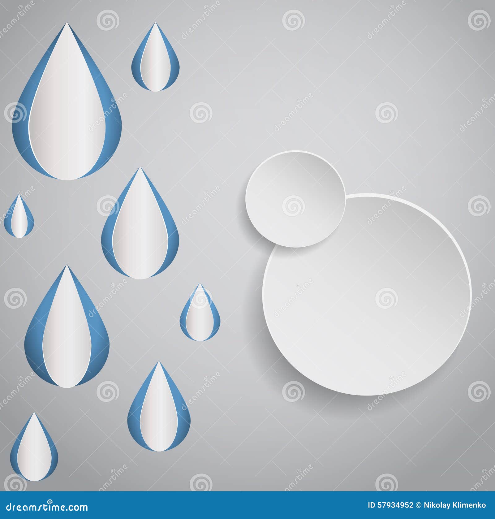 Abstract Drop and Circle Design Eps 10 Stock Vector - Illustration of ...