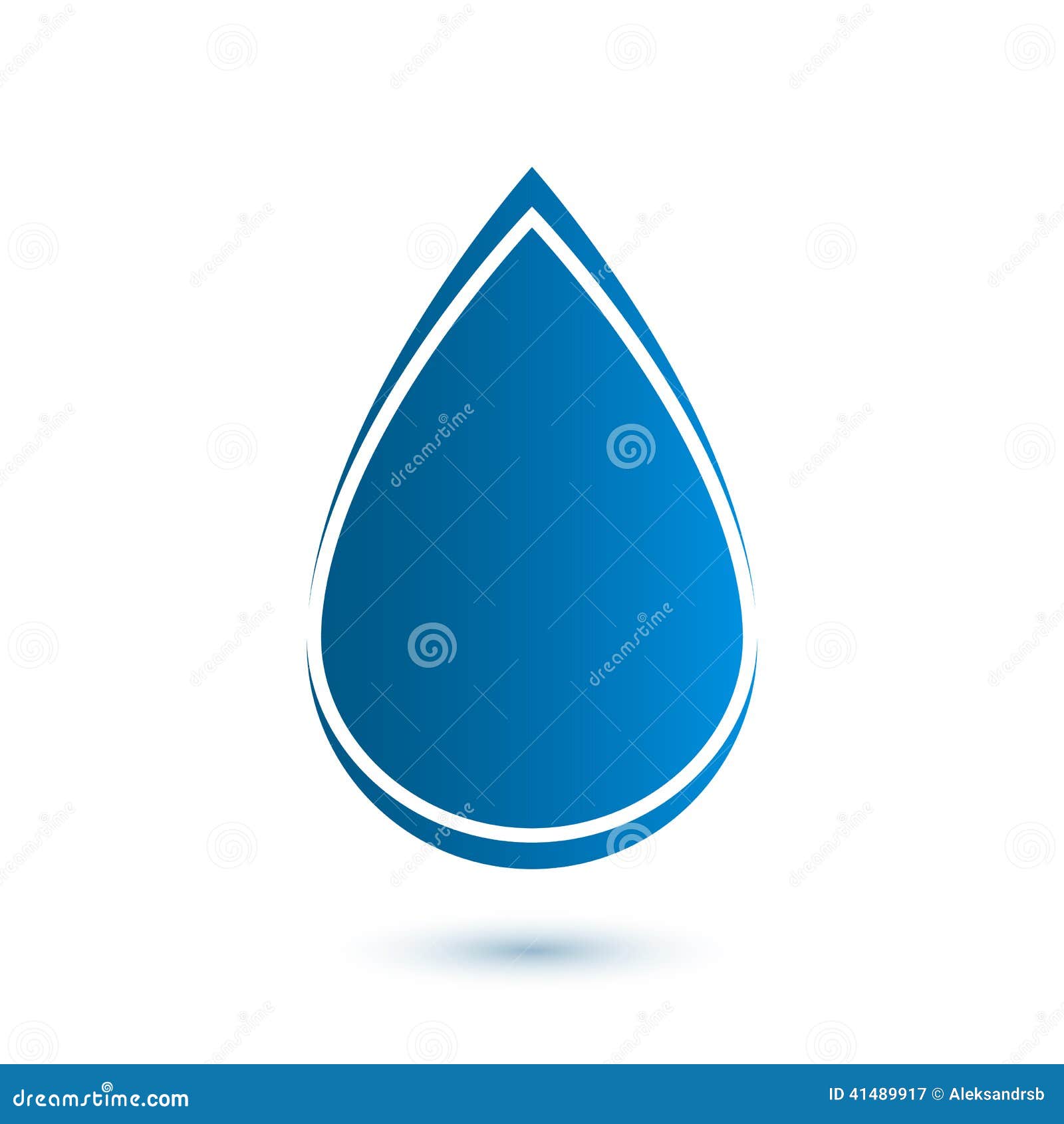 Abstract drop icon stock vector. Illustration of drop - 41489917