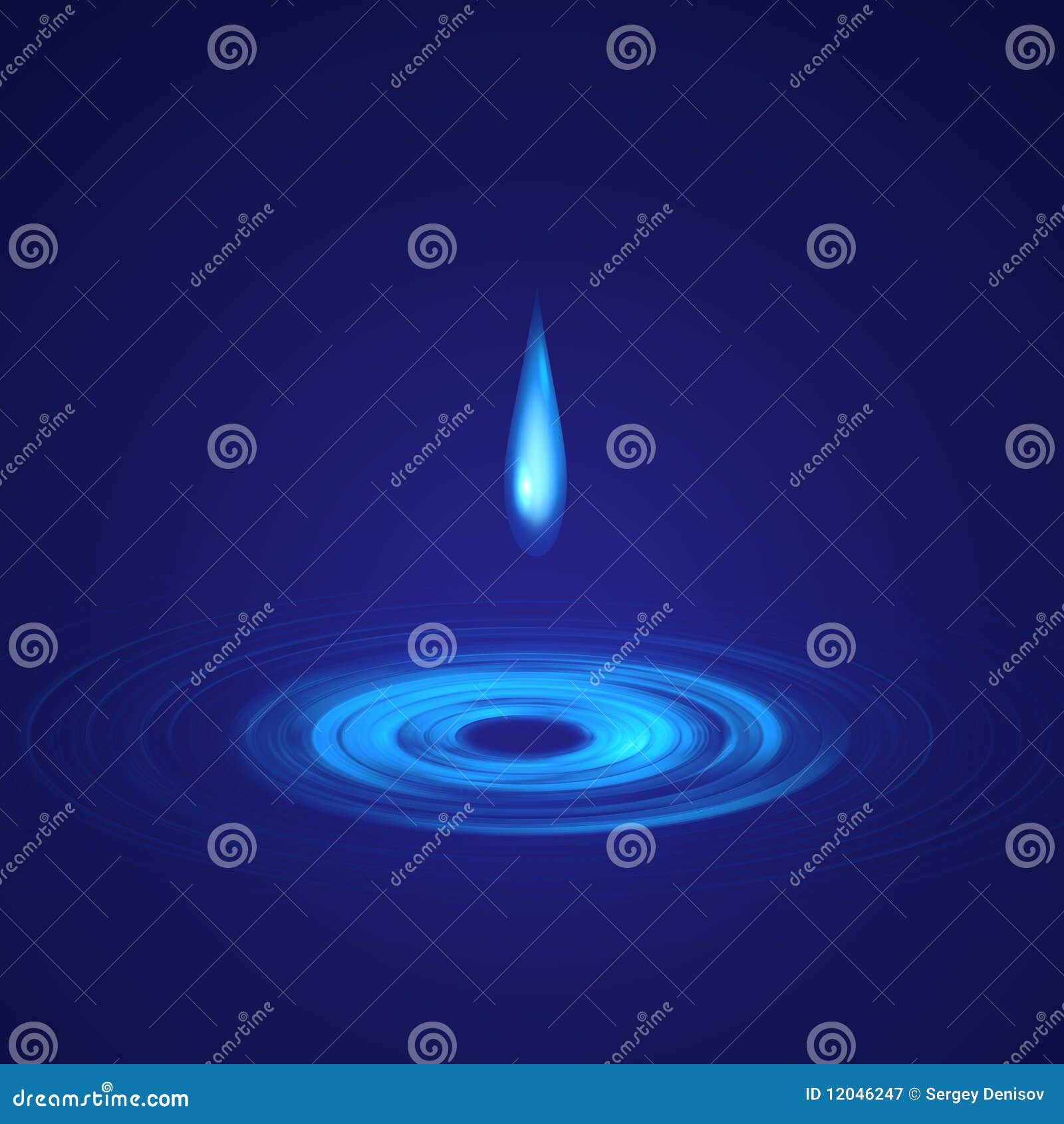 Abstract drop of water stock illustration. Illustration of water - 12046247